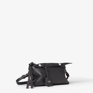 Fendi By The Way Soft Mini Black Cuoio Romano Leather Mini-bag